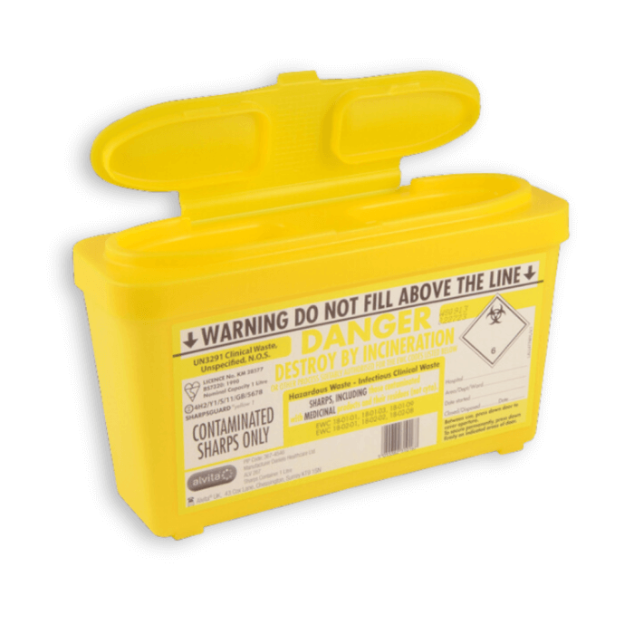 Sharpsguard Sharps Bin Yellow (1 Litre)